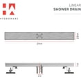 Linear Shower Drain - 24" - Walmart.com