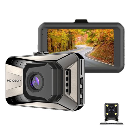 D909 3 inch Car HD Driving Recorder, Double Recording Gravity Parking ...