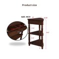 3-Tier Corner Shelf Unit for Small Spaces - Triangular Storage Rack ...