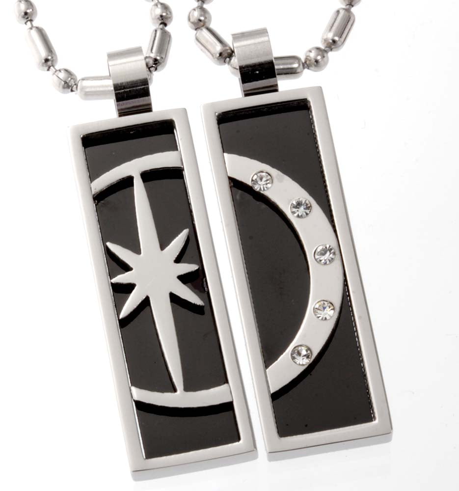 R.H. Jewelry The Moon And Star Matching Couple Pendants - Walmart.com R.H. Jewelry The Moon And Star Matching Couple Pendants - Walmart.com