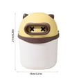 Lilixerw Desktop Mini Trash Bin,Cute Trash Can Countertop Garbage ...
