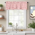 Abstract Pink Waves Valances for Windows Art Boho Marble Swirls ...