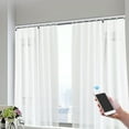 Motorized curtain track with remote control, with Alexa, Google Home US ...