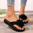 Women Sandals Flat Thong Sandals Delicate Floral Design Summer Casual ...