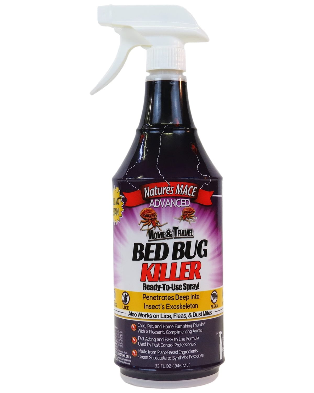 Nature's MACE Bed Bug Treatment and Killer | 32oz Ready-To-Use Spray ...