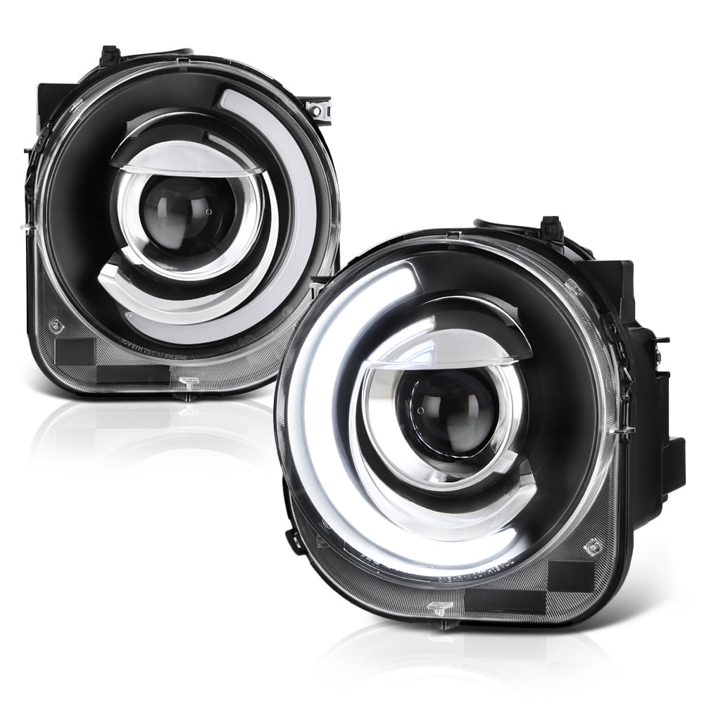 VIPMOTOZ C-Shape Neon Tube Projector Headlight Assembly For 2015-2018 ...