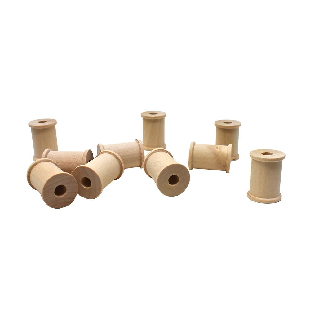 Mini Wooden Craft Spools, Natural, 1-3/16-Inch, 18-Count - Walmart.com