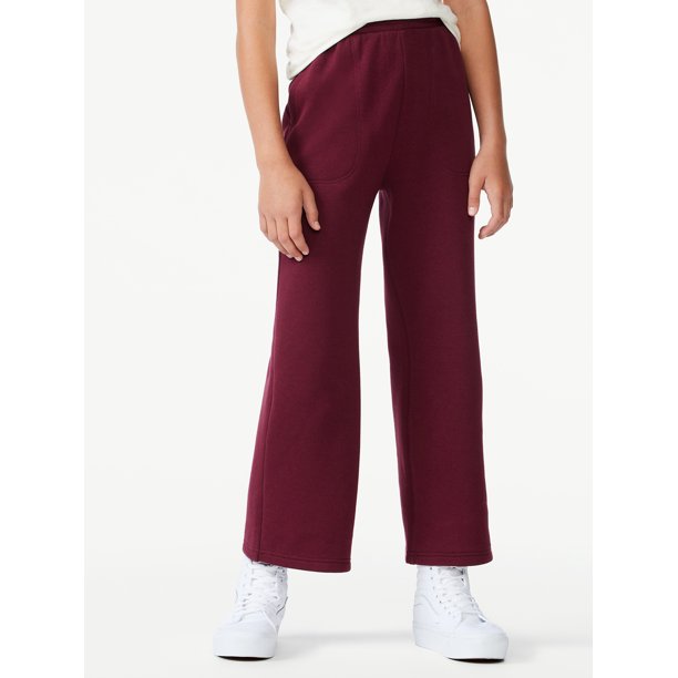 Free Assembly Girls Wide Leg Sweatpants, Sizes 4-18 - Walmart.com