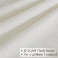 Beige White Pleated Linen Curtains 120 Inches Long 60 Inch Width Extra ...