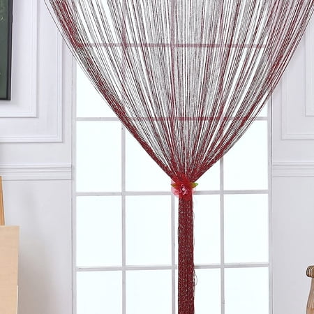 2 Pack Sparkle String Curtains Decorative Fringe Wall Panels Room ...