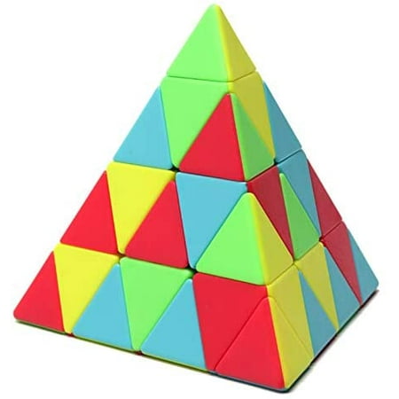 4x4 Pyramid stickerless Magic Cube 4x4x4 Master Pyramid Speed Cube ...