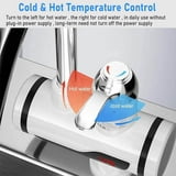 iFCOW Instant Tankless Water Heater Faucet, 110V Electric Tap, 3000W, LED Temperature Display ...