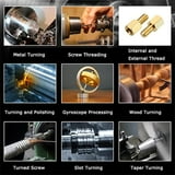 Electronic Pulse Precision Metal Bench Lathe Gearless Brushless Motor 8 ...