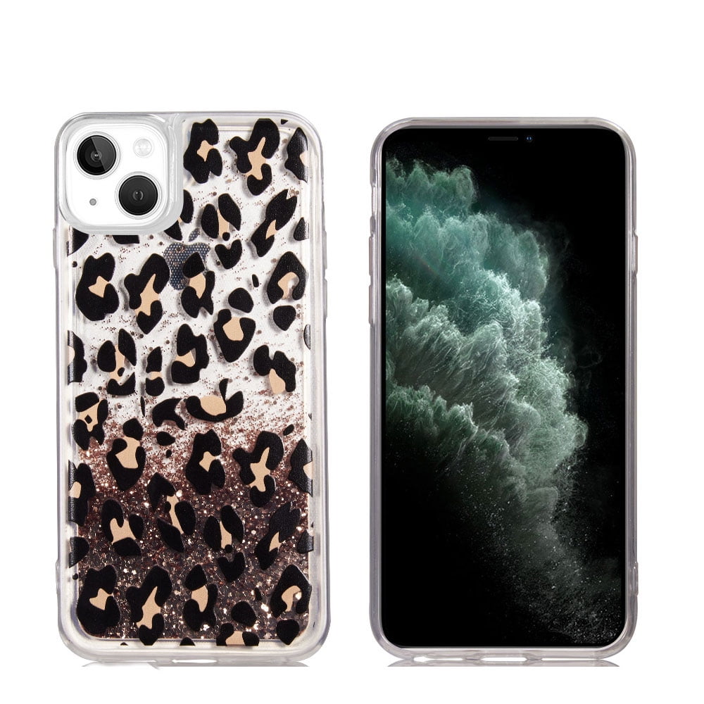 BPC Glitter Waterfall Back Cover for iPhone 14, Teens Women Girls ...