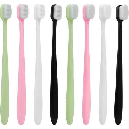 XINQIHANG 8Pcs Extra Soft Toothbrush Micro Nano Toothbrush Manual ...