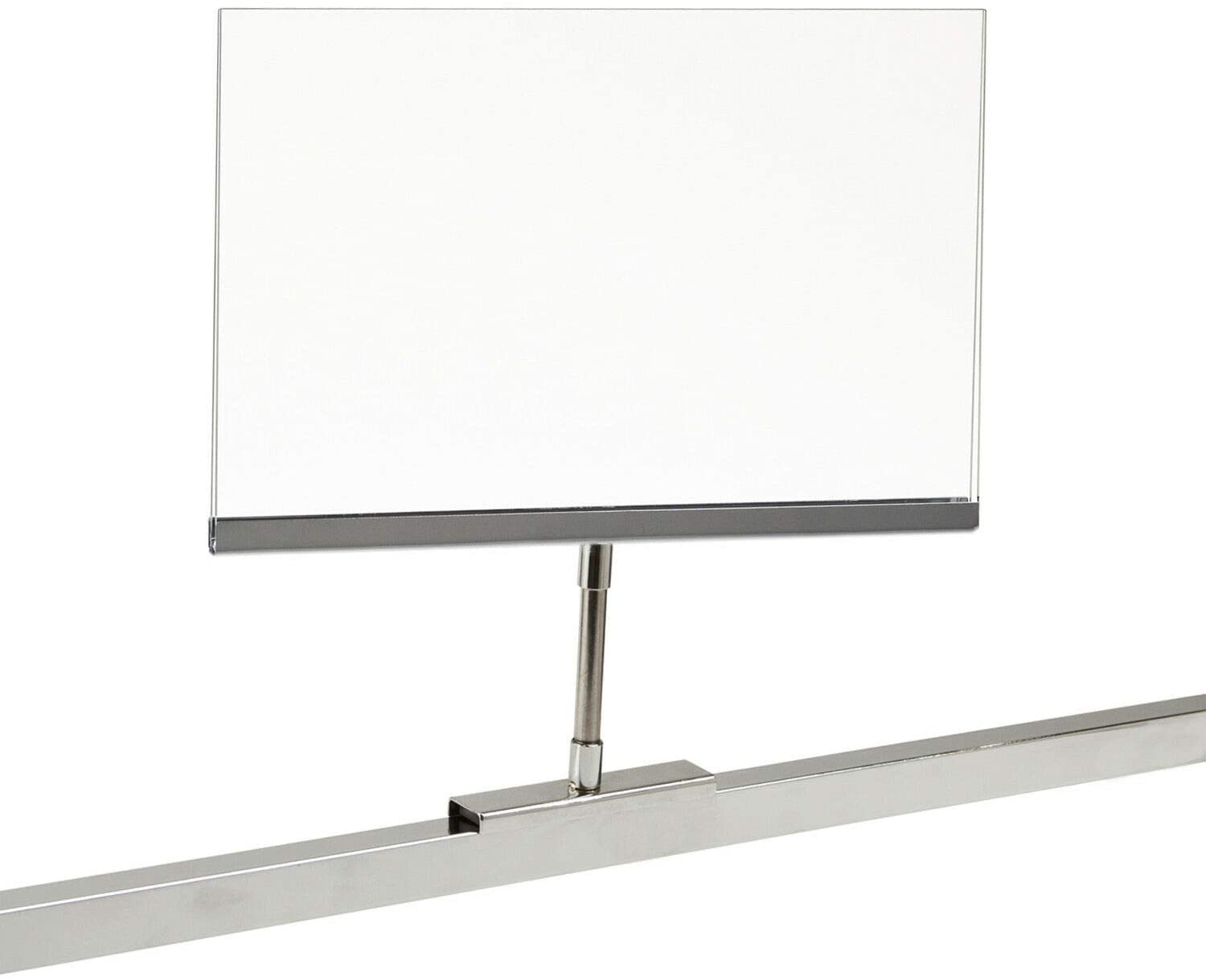 Retail Rack Acrylic Frame Magnetic Base Sign Holder, 7" X 11" Card ...