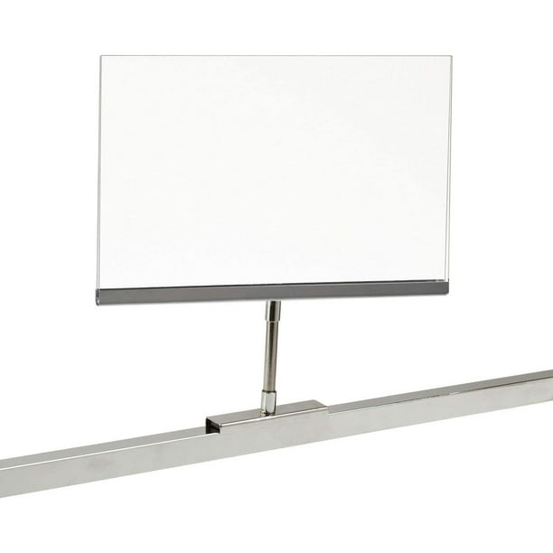 Retail Rack Acrylic Frame Magnetic Base Sign Holder, 7" X 11" Card ...