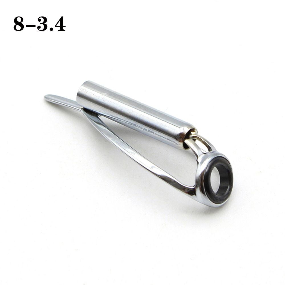 Mini Spinning Casting Silver Frame DIY Accessory Fishing Rod Pole Guides Top Eye Rings Repair ...