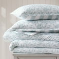 Martha Stewart Copper Vines White & Winter Blue King Comforter Set ...