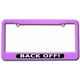 BACK OFF! License Plate Tag Frame, Multiple Colors - Walmart.com