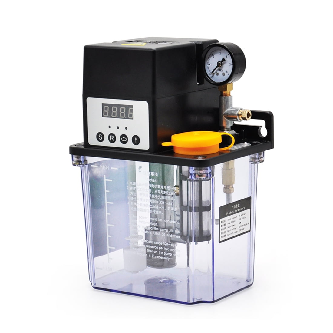 INTBUYING 2L Electric Lubrication Pump with Pressure Testing 220V ...