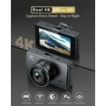 Dash Cam Front and Rear, Dash Camera for Cars 4K+1080, Dashcam Built-in ...