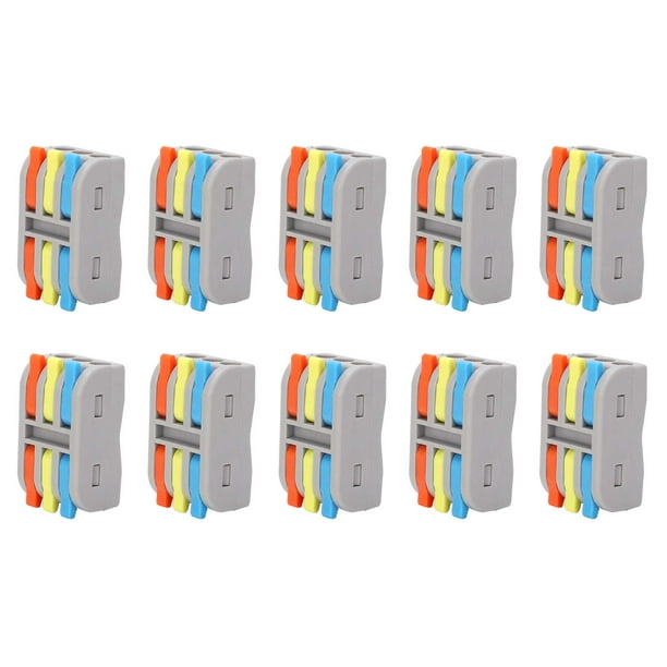 Lever Nut Connector,10Pcs Wire Conductor Connector Electrical Auxiliary ...