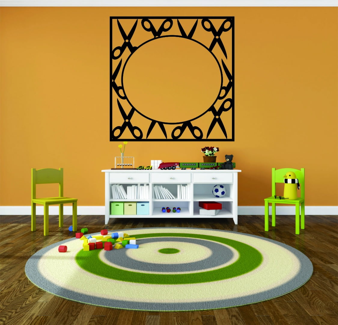Living Room Art Classroom Tools Frame Scissors School 16x16" - Walmart.com