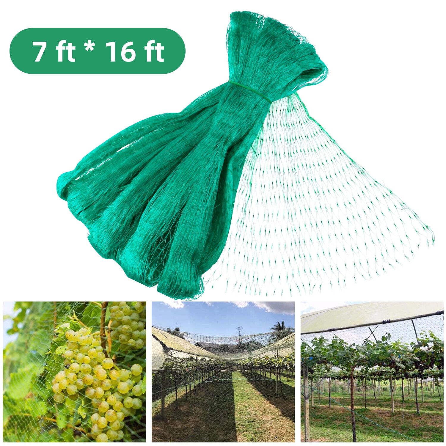33FT Garden Anti Bird Bug Insect Netting Plant Fruit Barrier Mesh ...