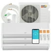 3 Zone Mini Split 9000 9000 9000 Ductless Air Conditioner Pre-Charged ...