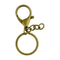 10 Sets Large Lobster Clasp Clip Key With Split and Chains - Walmart.com