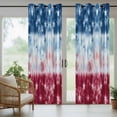 1 Panel Outdoor Curtains for Patio Waterproof 54"x108" Blue White Red ...
