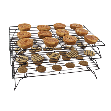 AAKRAF 3-Tier Stackable Metal Cooling Rack - Baking Shelf for Kitchen ...