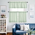 3 Piece Kitchen Curtains and Valances Set Sage Green Cafe Curtains 36 ...