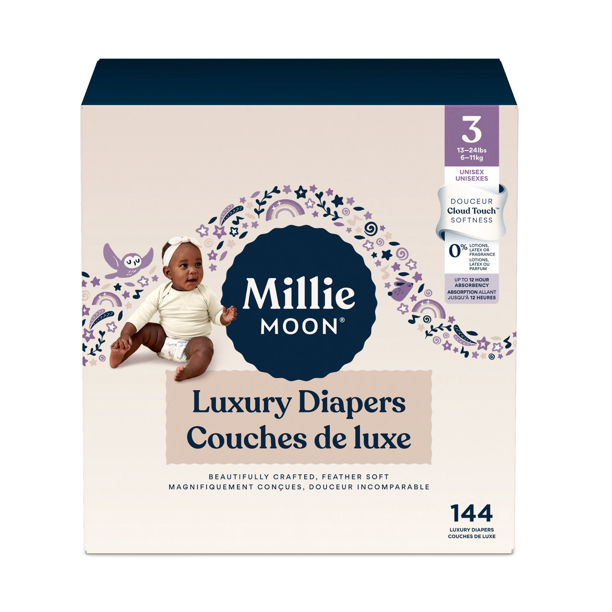 Click here for Millie Moon Luxury Diapers  Size 3  144 Count prices