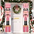 Franhais Christmas Porch Banner Cartoon Letter Print Hanging Door ...
