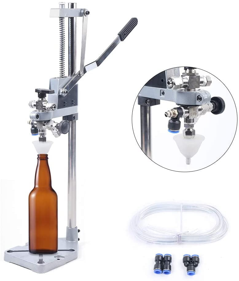 Manual Bottle Pressure Beer Filling Machine Home Stainless Steel Beer ...