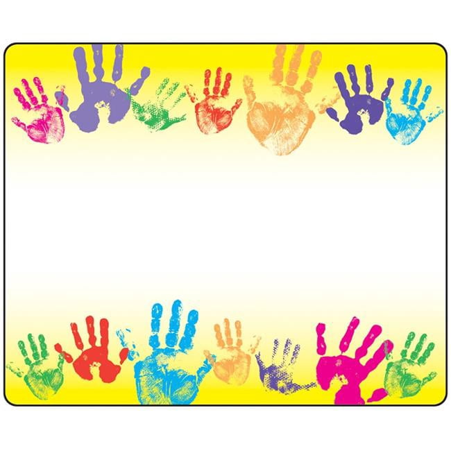 TREND Rainbow Handprints Terrific Labels, 36 Per Pack, 6 Packs ...