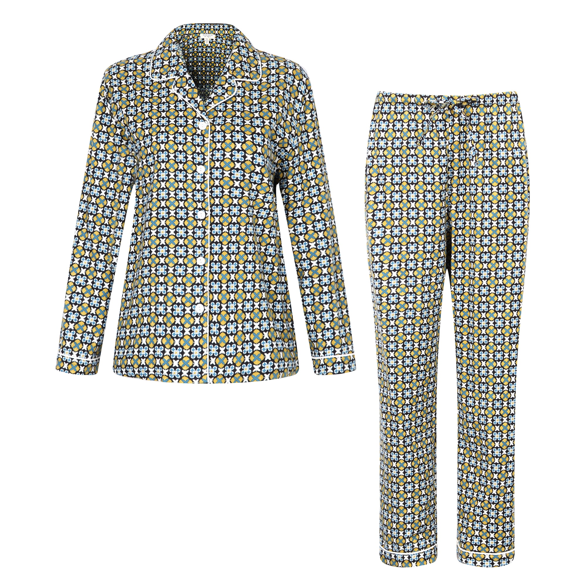 Richie House Women's Two Piece Cotton Pajama RHW2804 - Walmart.com