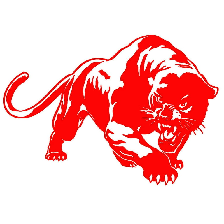 Black And Red Panther Logo