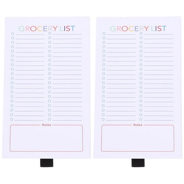 HJQEQVD Magnetic Notepads Notepads For Grocery List Shopping List To-Do ...