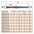 1 Pc Woodwork Milling Cutter Up and Down Cut 2 Flutes Spiral Carbide ...