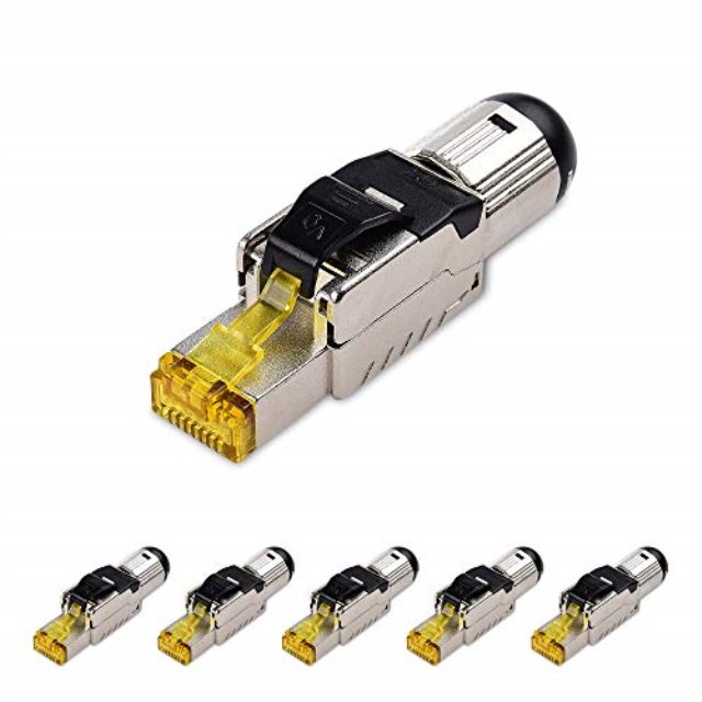 Cable Matters 6-Pack Tool-Free Shielding RJ45 Cat 6A, Cat6A Termination ...
