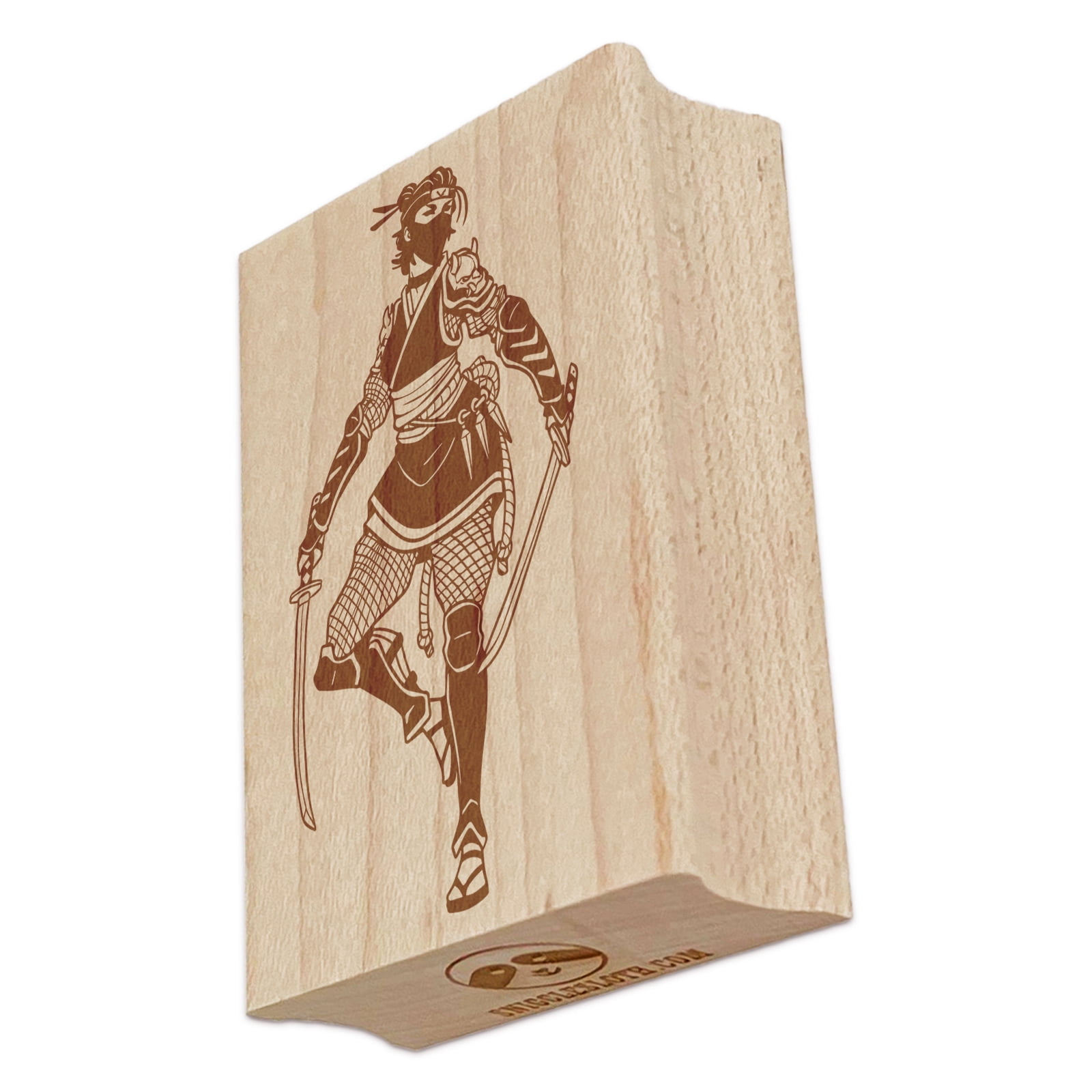 Ninja Woman Shinobi Rogue Rectangle Rubber Stamp Stamping Scrapbooking ...