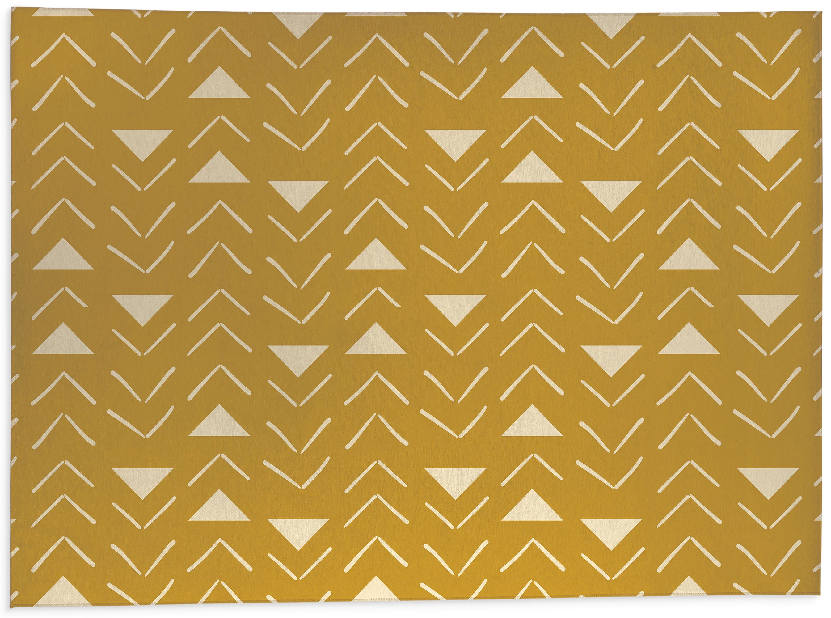 Mud Cloth Gold Kitchen Mat by Kavka Designs - Walmart.com