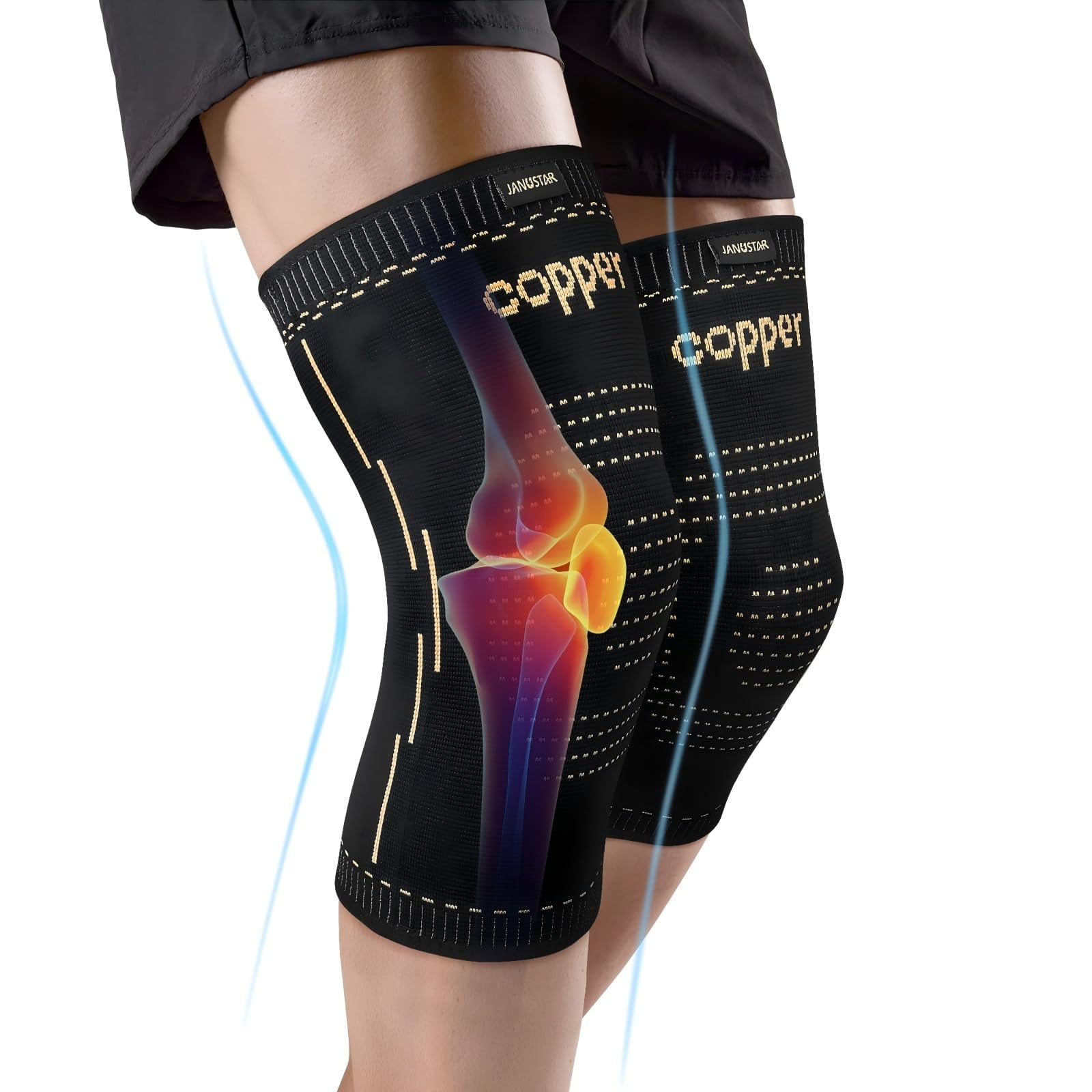 Click here for Janustar Copper Knee Braces For Men & Women - Knee... prices