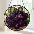 Blackberry Stained Glass Style Suncatcher – Kitchen Window Decor ...