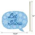 Big Dot of Happiness Funny Blue Snowflakes - Winter Holiday Party Photo ...