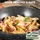 MF Studio 12pc Cookware Set, Granite Nonstick, Scratch-Resistant ...