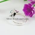 Blue Turquoise Ring, 925 Sterling Silver Copper Turquoise Ring ...